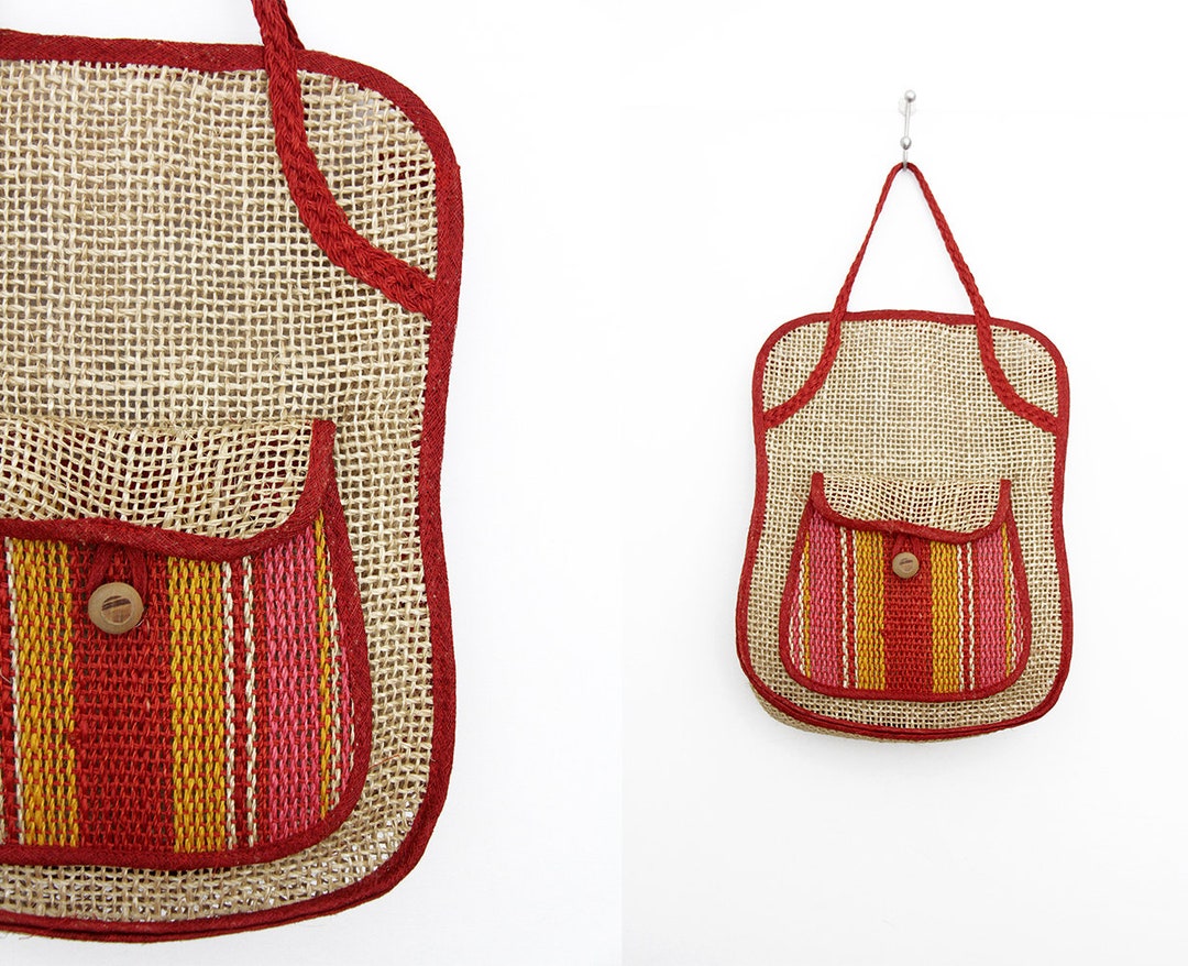 Vintage 1970s Tote // Large 70s Woven Rope Handbag // Market Bag - Etsy