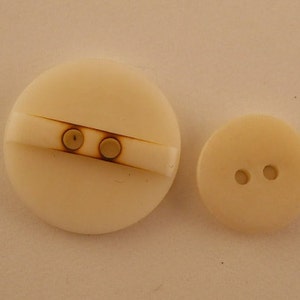 BUTTONS: off White Buttons, 1/2 and 3/4 Inch Sizes, Vegetable Ivory ...