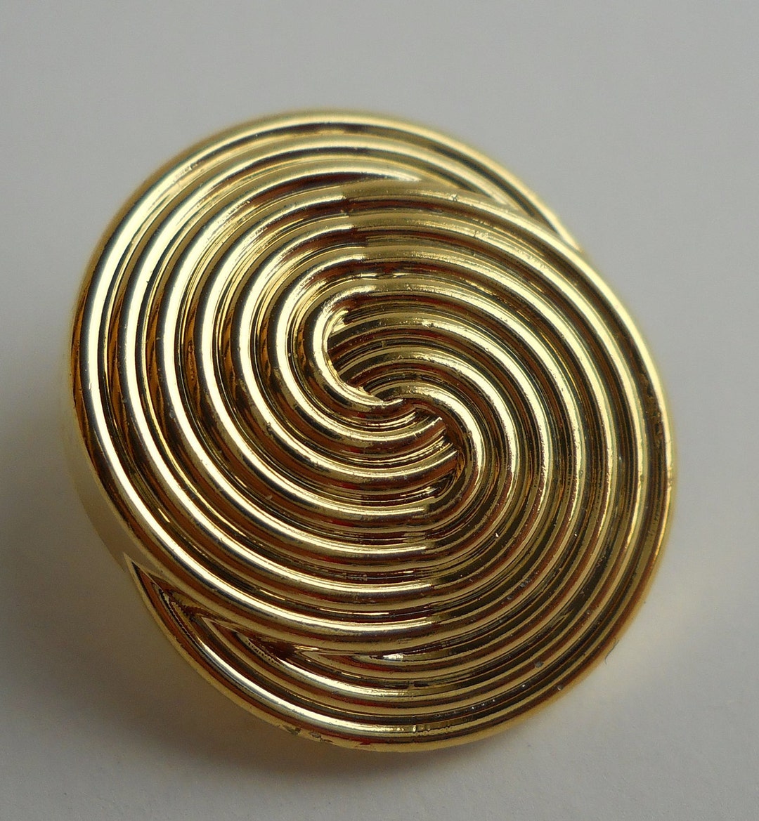 BUTTON SETS: Gold Color Buttons Nested Circle Design 3/4 - Etsy
