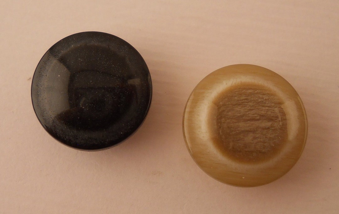 Button Sets: "eye" Look Buttons, 1/2 Inch Size, Tan or Black, Set of 9 ...