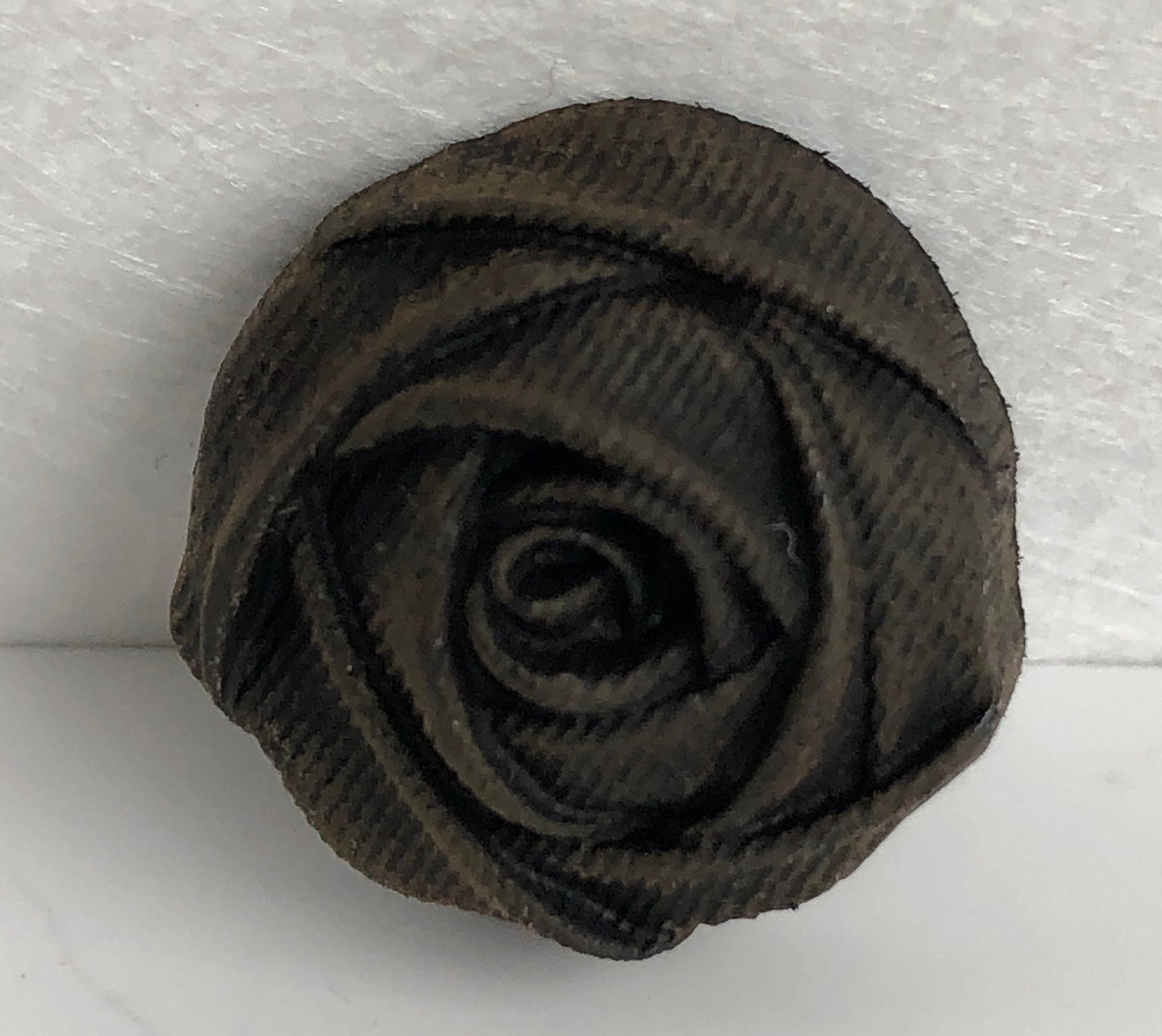 Button Sets: Black Button in Shape of a Rose 1/2 or 5/8 Inch - Etsy