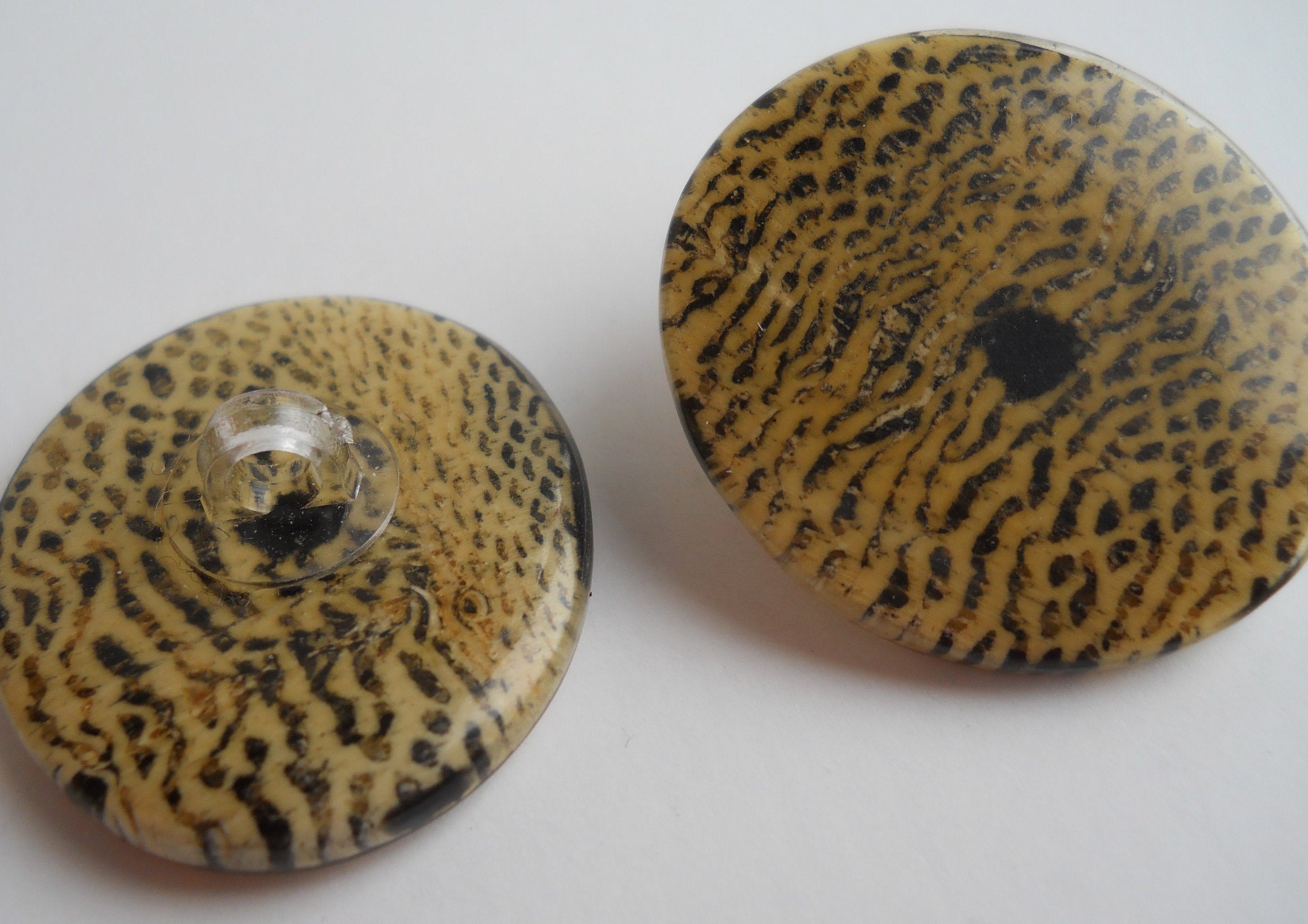 BUTTONS: Large Accent Button, Slight Oval in Shape, 1 1/8 Inch Size ...
