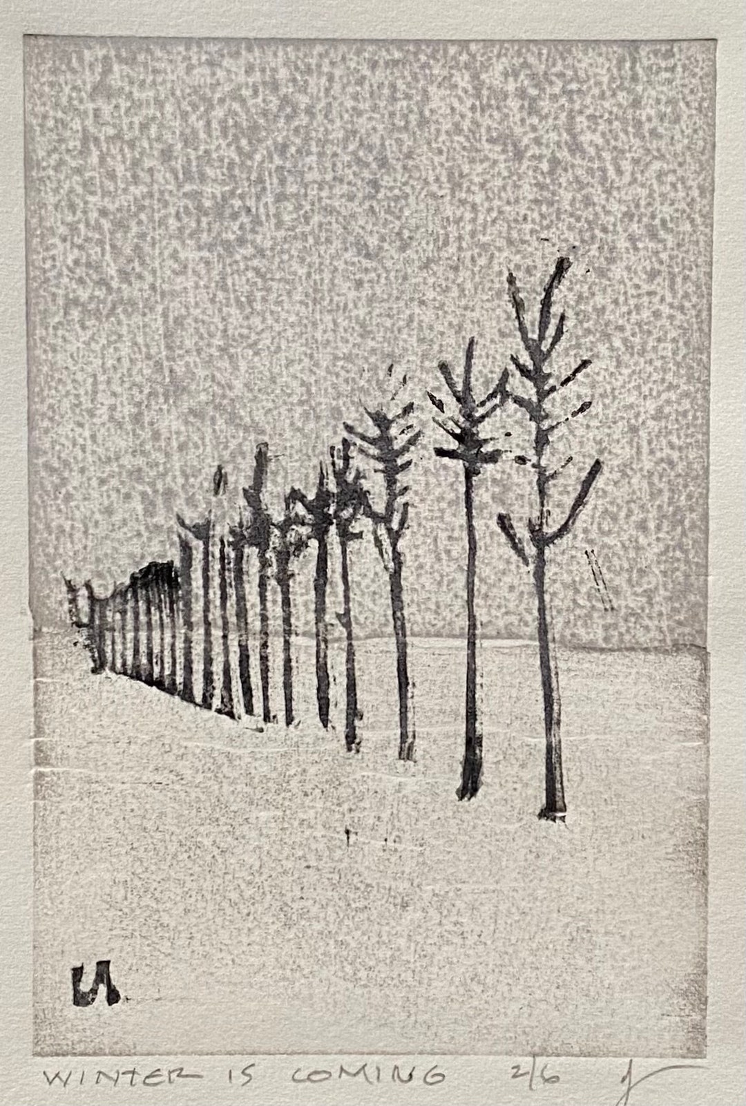 Winter is Coming Woodblock Print - Etsy