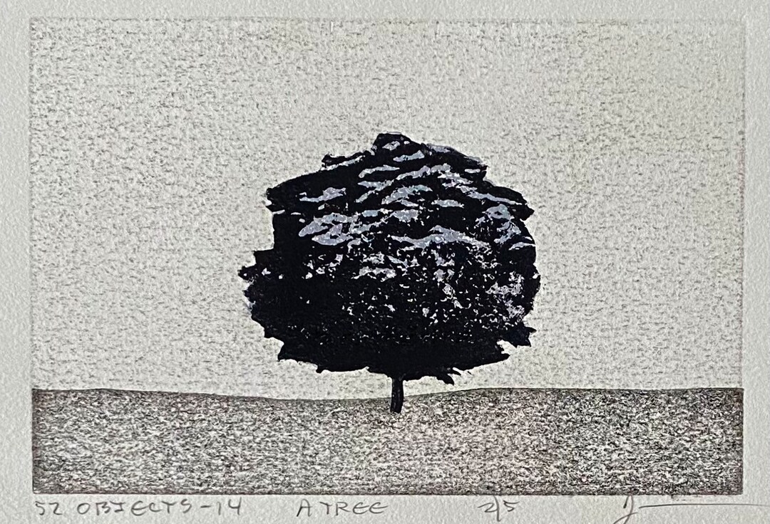 52 Objects - A Tree - Woodblock Print - Etsy