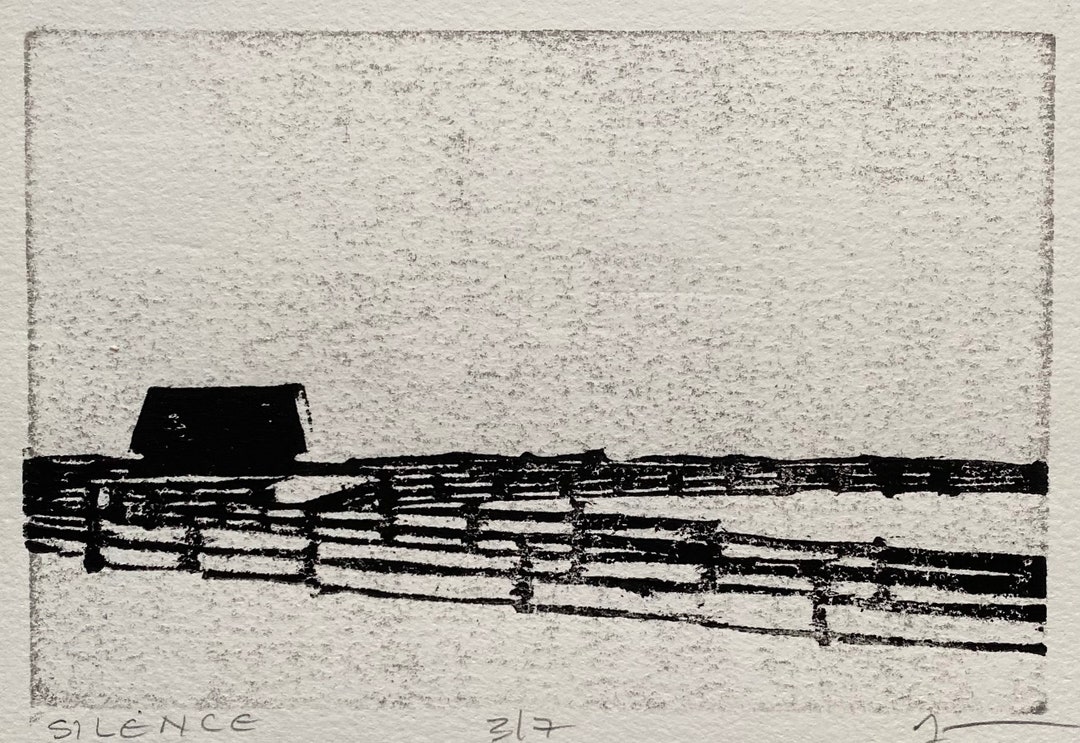 Silence Original Handprinted Woodblock Print - Etsy
