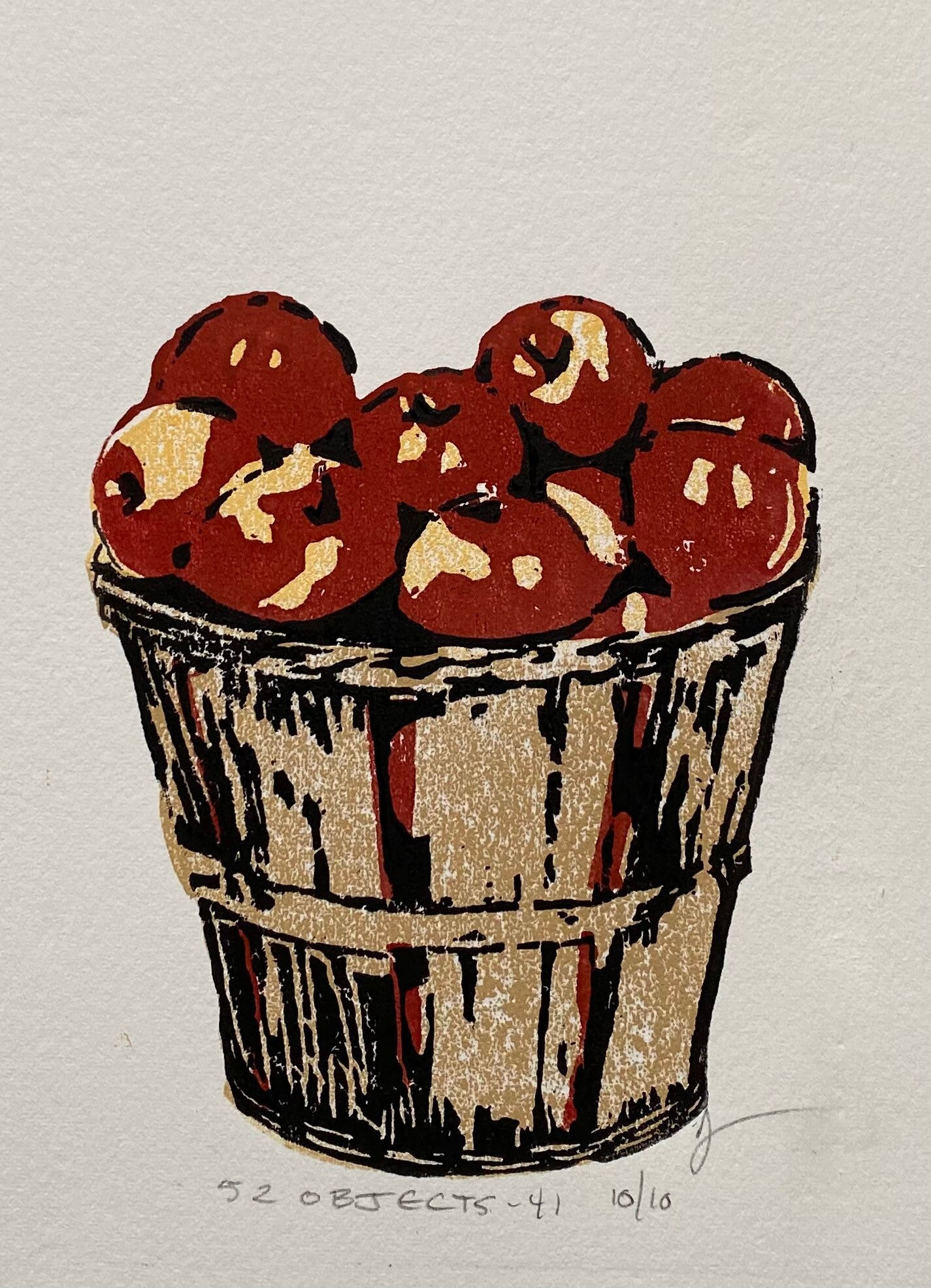 52 Objects 41 Autumn Woodblock Print - Etsy