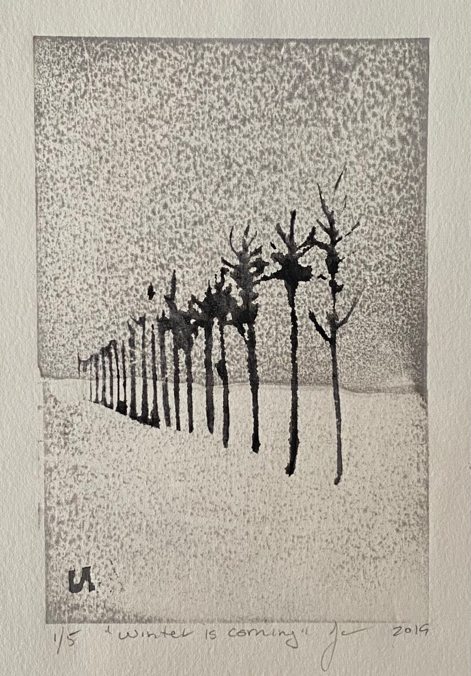 Winter is Coming Woodblock Print - Etsy