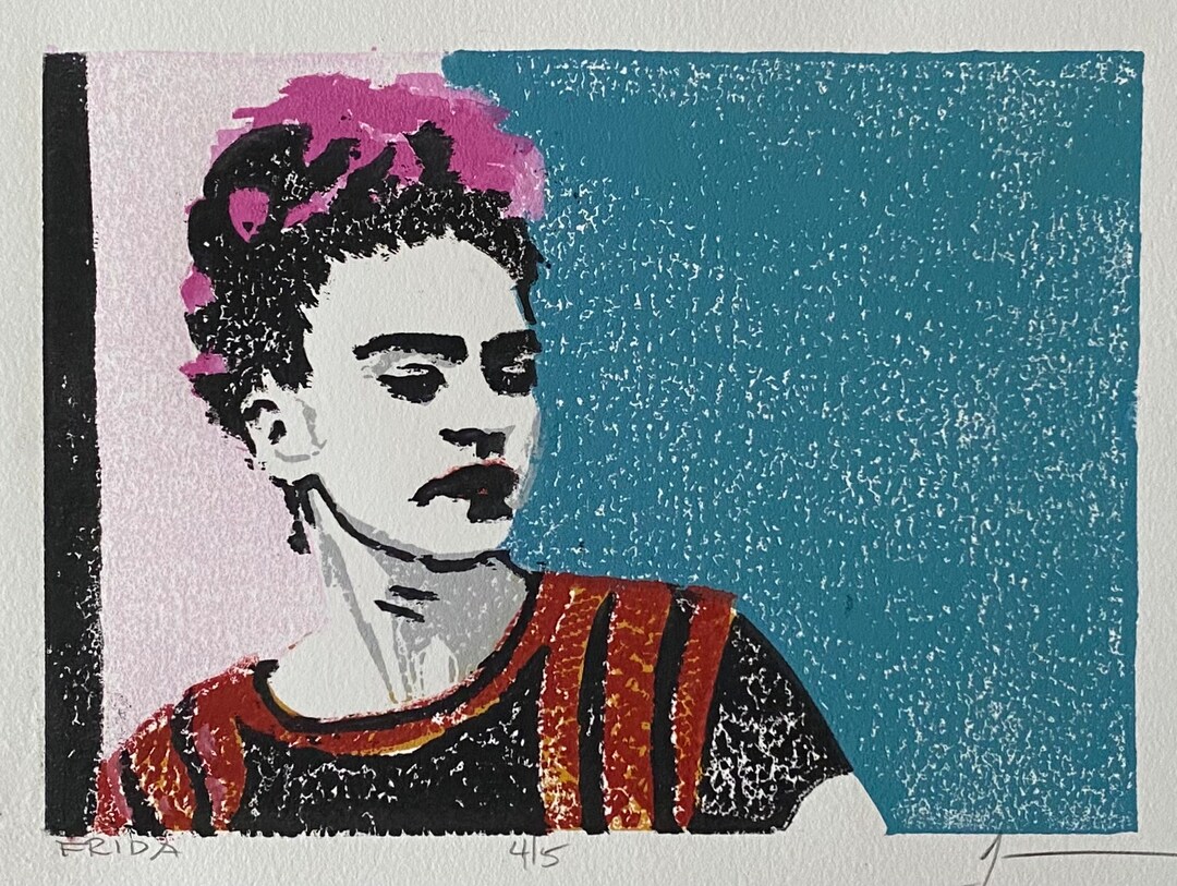 Frida Original Handprinted Woodblock Print - Etsy