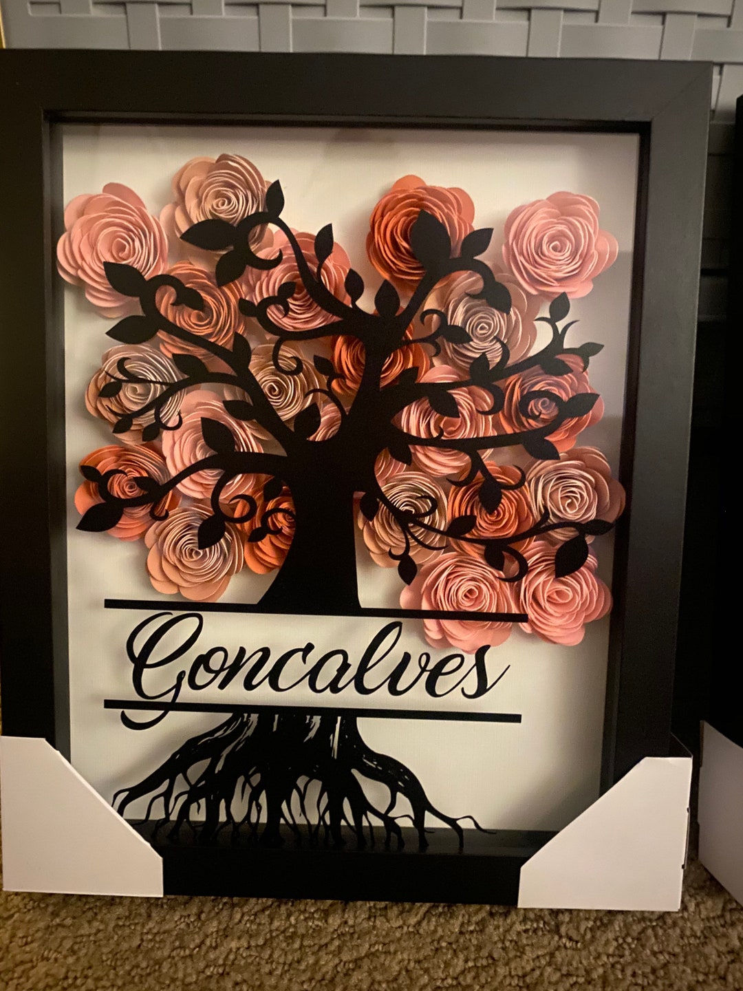 Shadow Boxes With Paper Flowers - Etsy