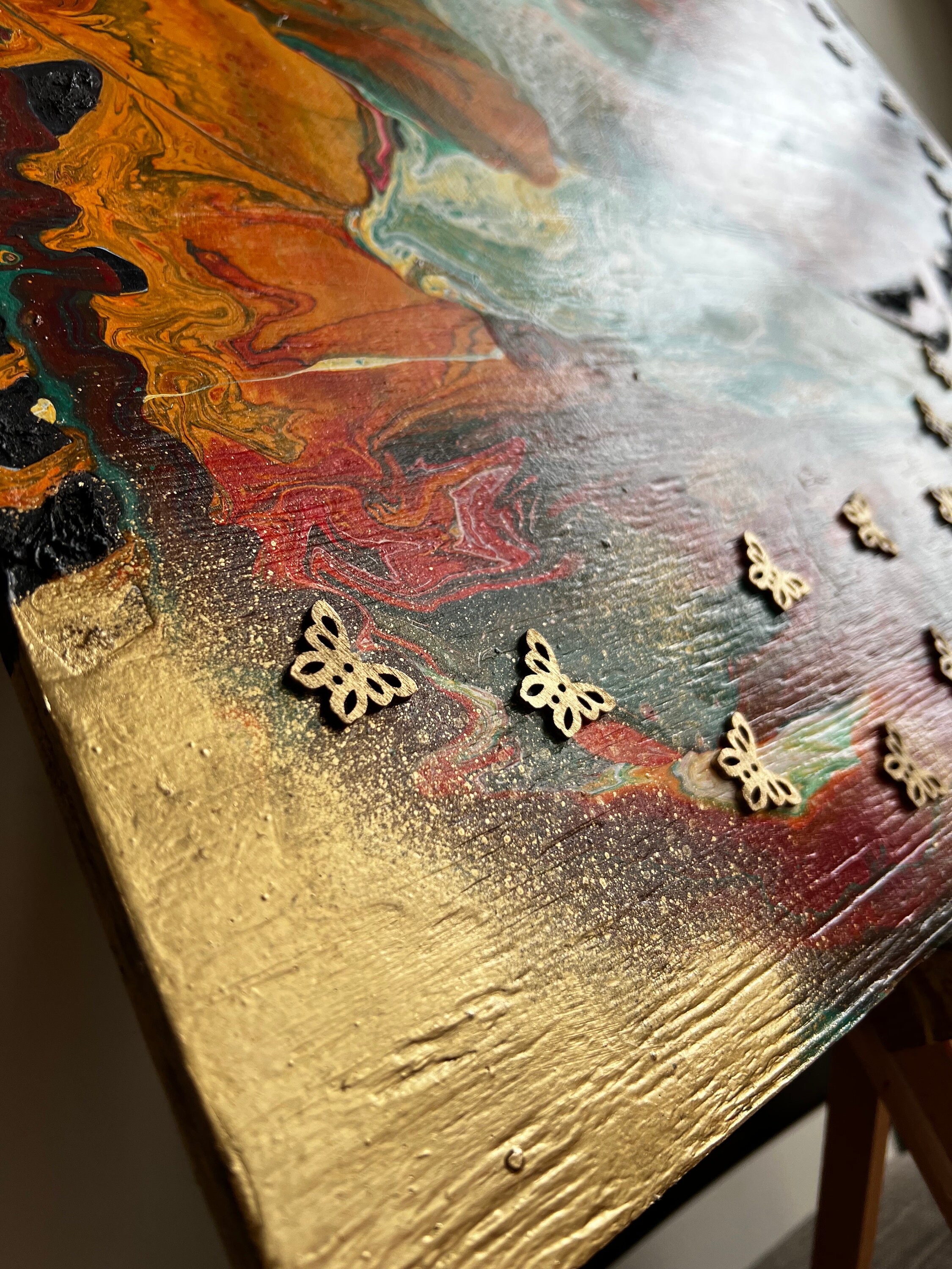 Butterfly Multimedia Wooden Wall Hanging Decor - Etsy