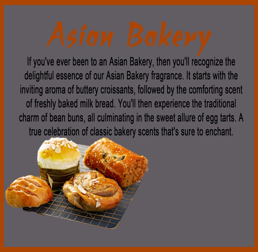 Asian Bakery Milk Bread, Bean Buns & Egg Tarts, Oh Yum Body Butter, Body Cream, Hair Perfume ...