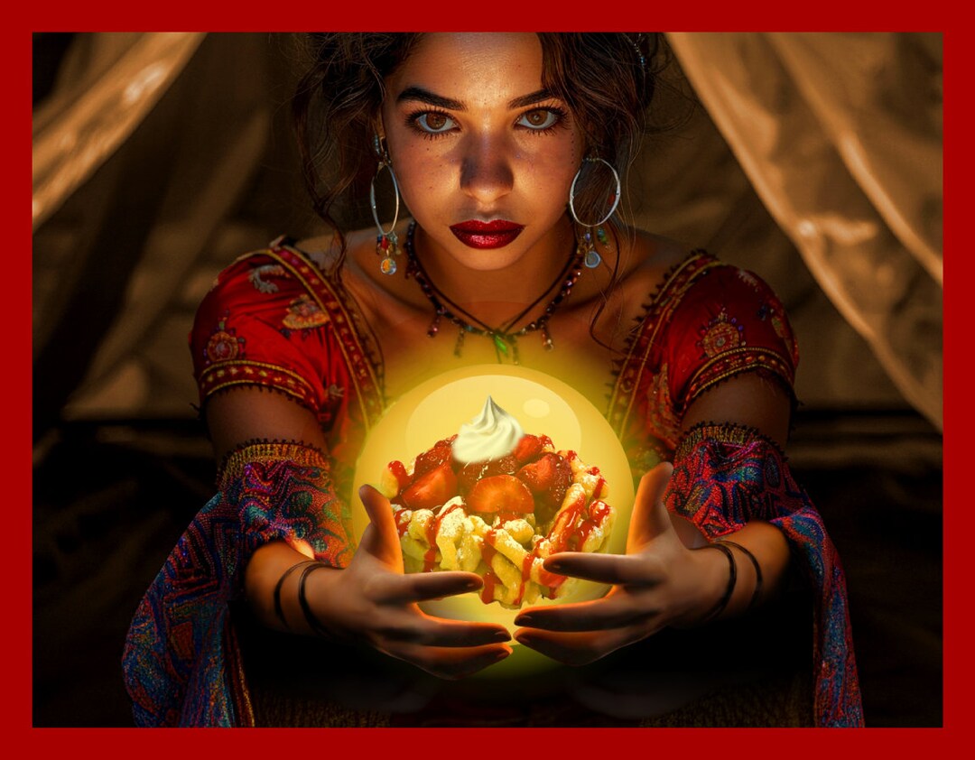 Meet Lupe the Fortune-telling Trickster Funnel Cake With Strawberries ...