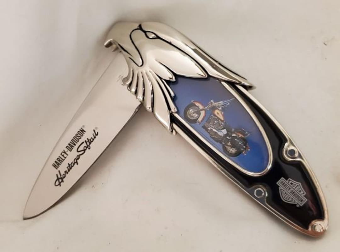 Harley-davidson Heritage Softail Collector's Knife by the Franklin Mint ...