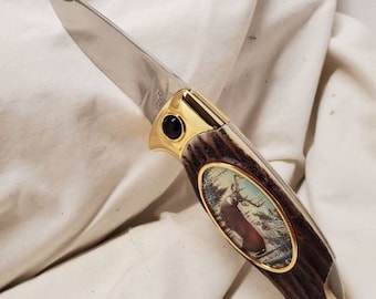 10 Point Buck Collectors Knife by the Franklin Mint N0323 - Etsy