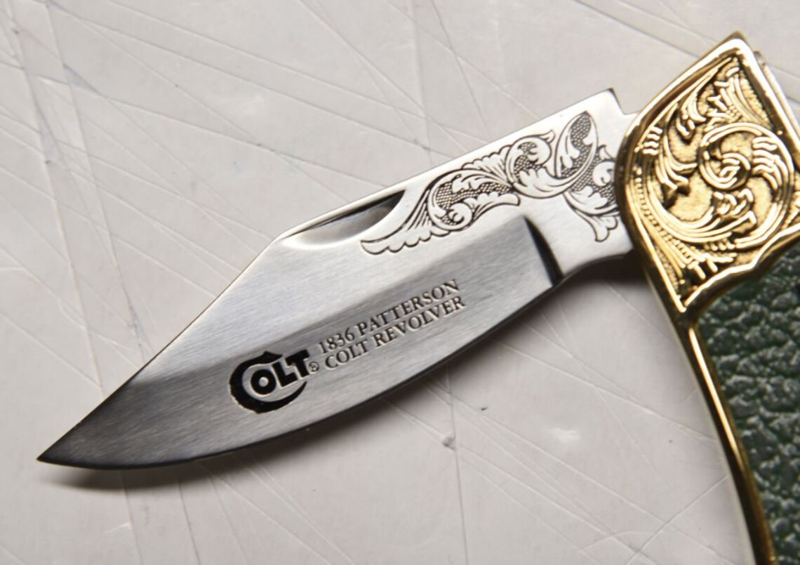 Colt 1836 Patterson Revolver Collectors Knife N0162 - Etsy