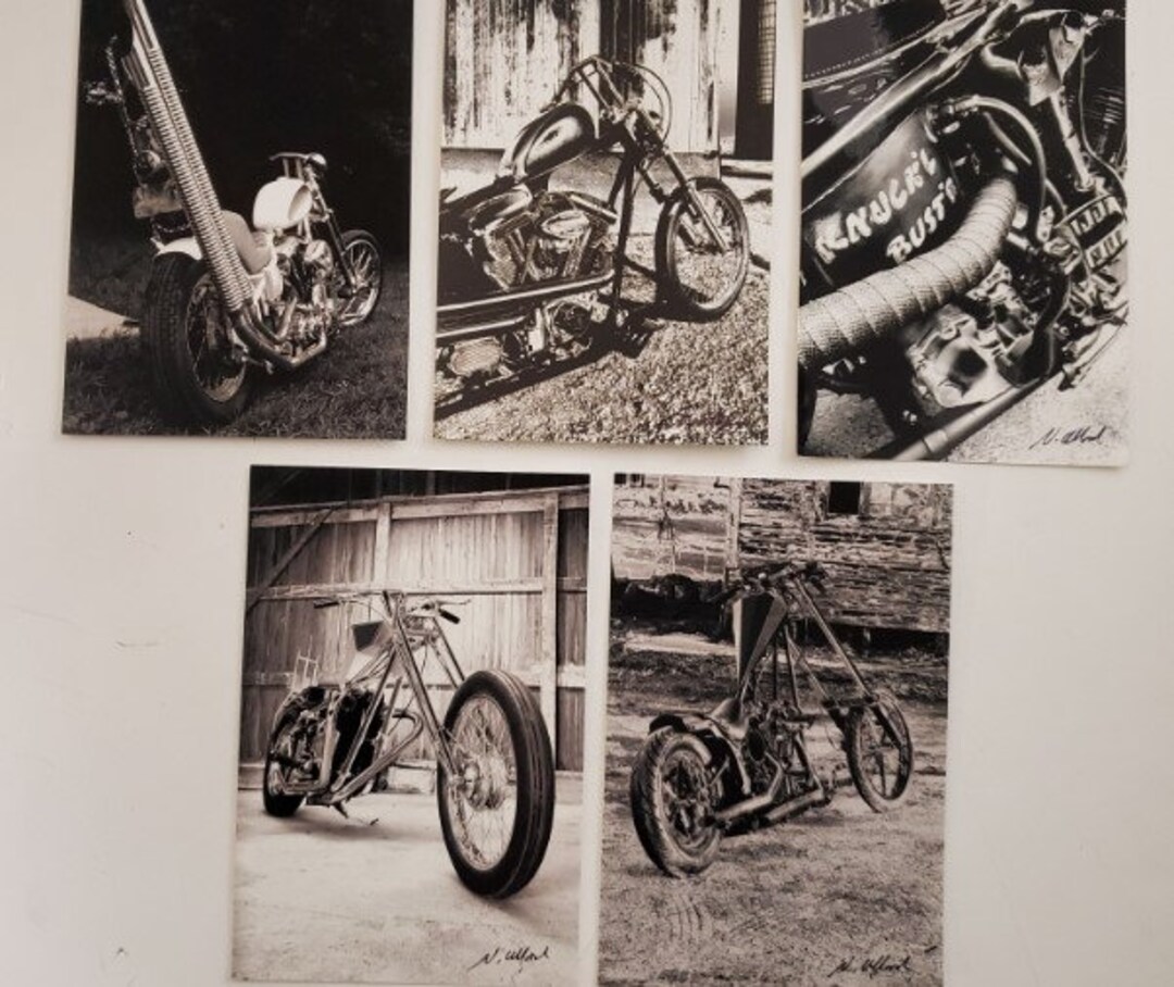 5 Different 4x6 Inch Photo From Natanic's Archives! - Old Choppers! #10 ...