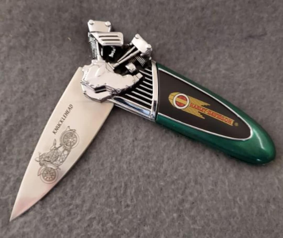 Harley-davidson Knucklehead Engine Collector's Knife by the Franklin ...