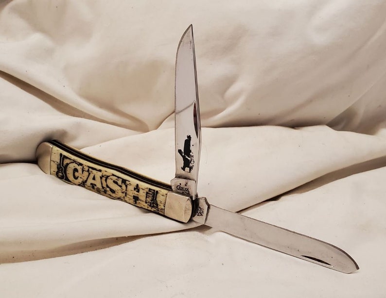 Johnny Cash 2-blade Trapper Knife by CASE Made in USA N0362 - Etsy