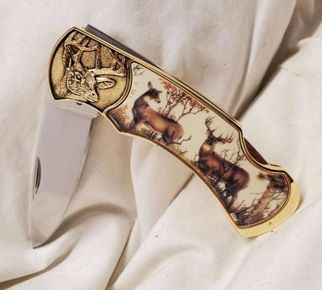 10-point Buck Collectors Knife by the Franklin Mint N0399 - Etsy