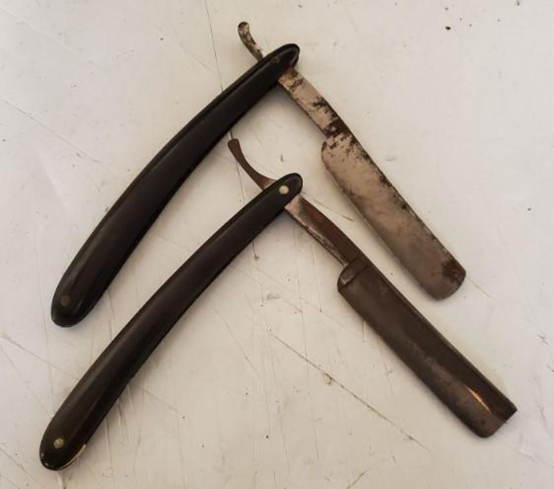 Collection of 2 Vintage Straight Razors (1380_a) - Etsy