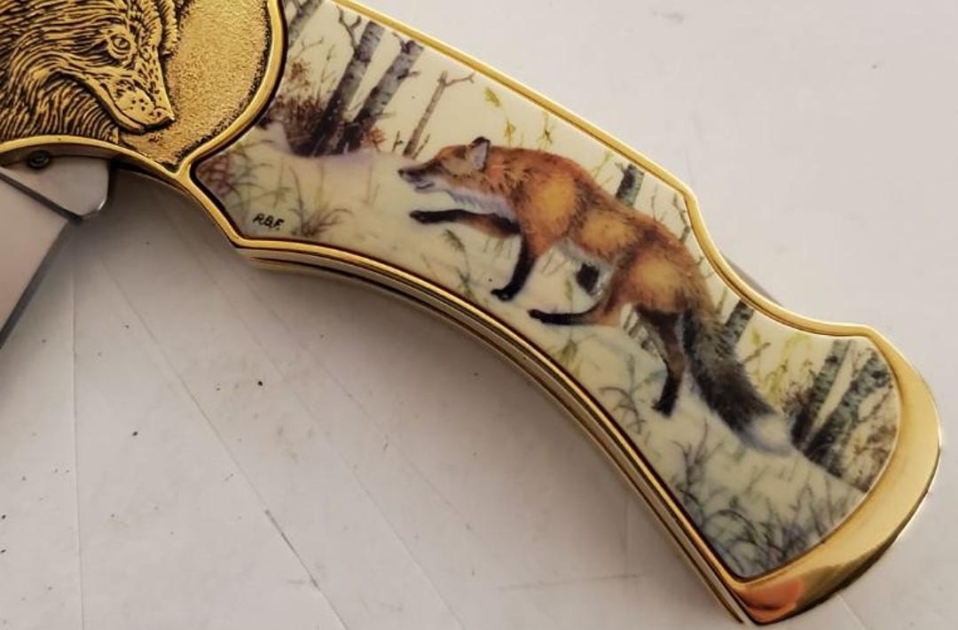 Red Fox Collectors Knife by the Franklin Mint (N1628) - Etsy