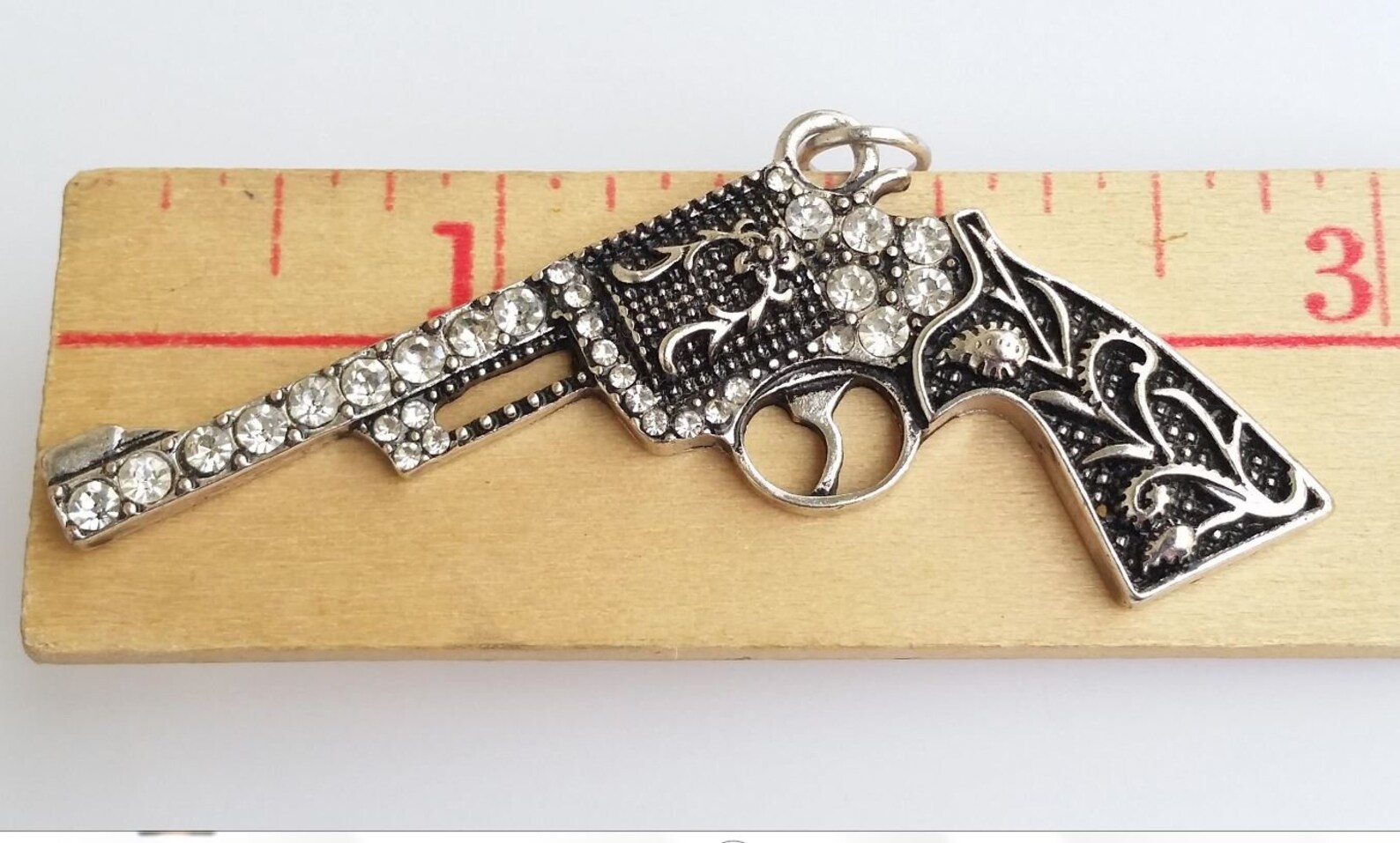 Pistol / Revolver Charm Pendant | Etsy