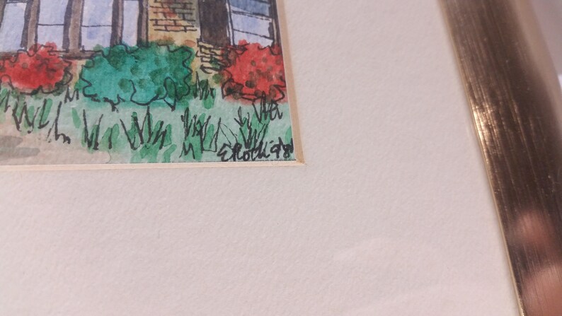 Artist - E. Roth - Original Framed Watercolor Painting. - Etsy