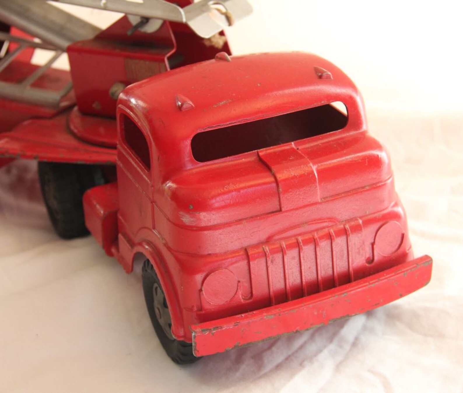 Structo 1940's-50's Metal Fire Truck. Tractor Trailer - Etsy