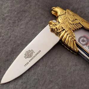 Harley-davidson 1936 Knucklehead (first Year) Collector's Knife by the ...