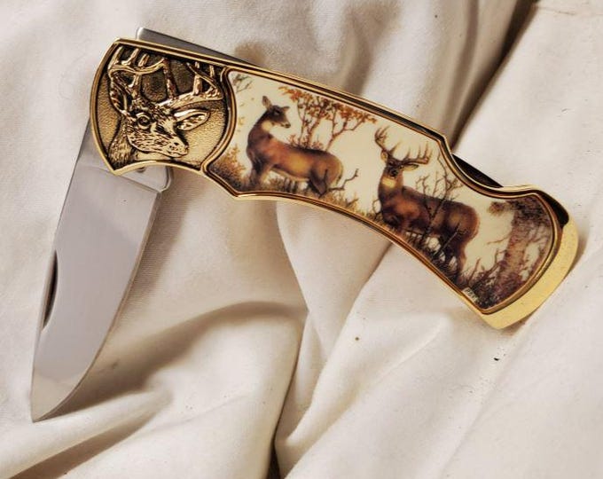 10-point Buck Collectors Knife by the Franklin Mint (N0406) - Etsy