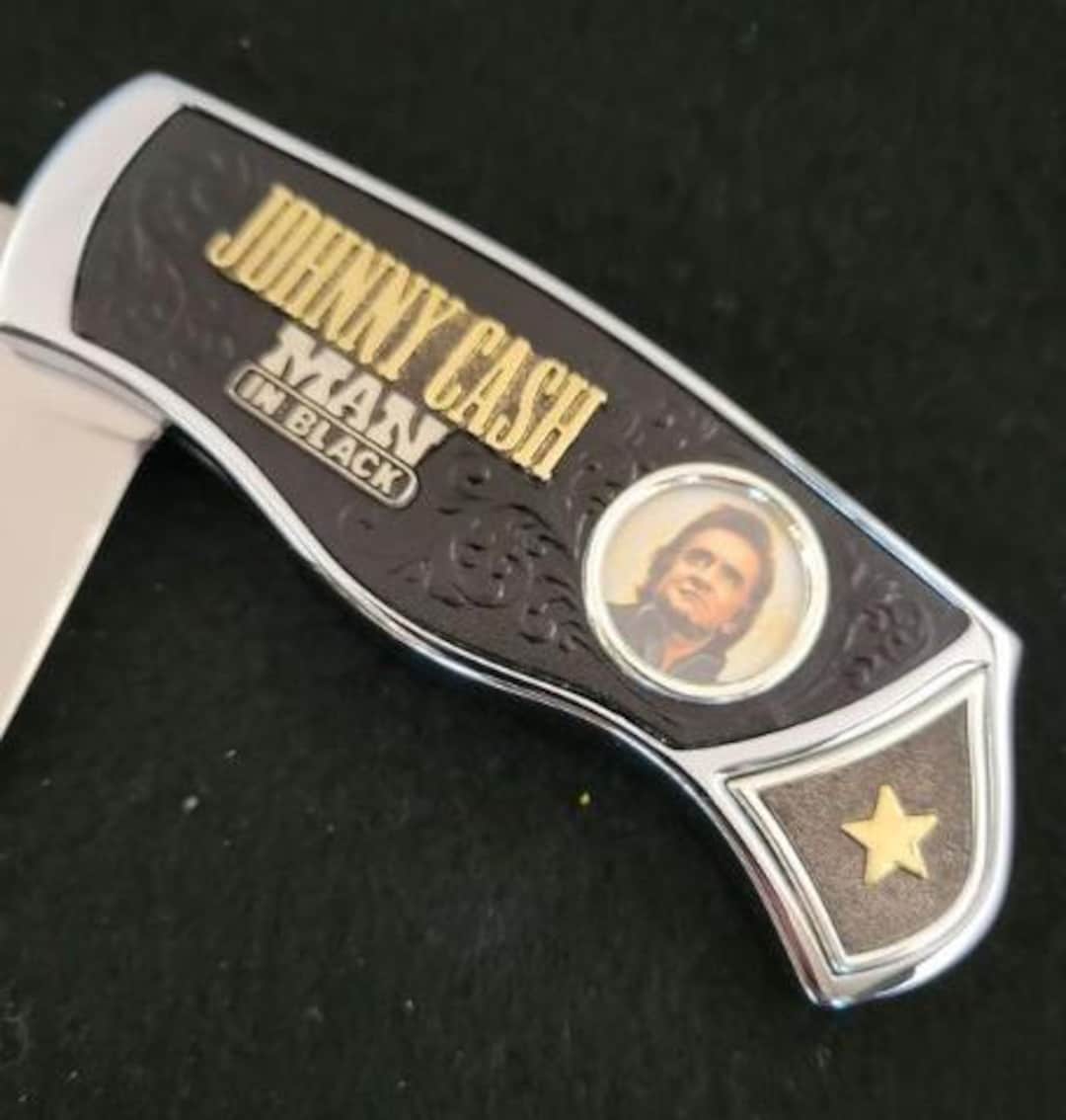 Johnny Cash "the Man in Black" Collectors Knife (n0920_a) - Etsy