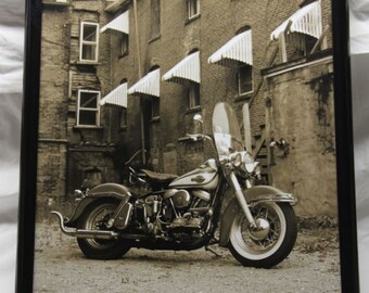 Harley Panhead Poster - Etsy