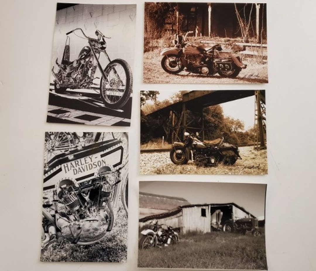 5 Different 4x6 Inch Photo From Natanic's Archives! - Old Harleys! #9 ...