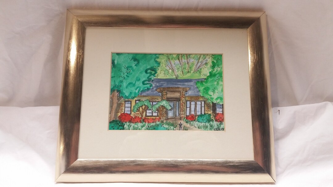 Artist - E. Roth - Original Framed Watercolor Painting. - Etsy