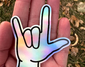 I Love You ASL Vinyl Decal - Etsy