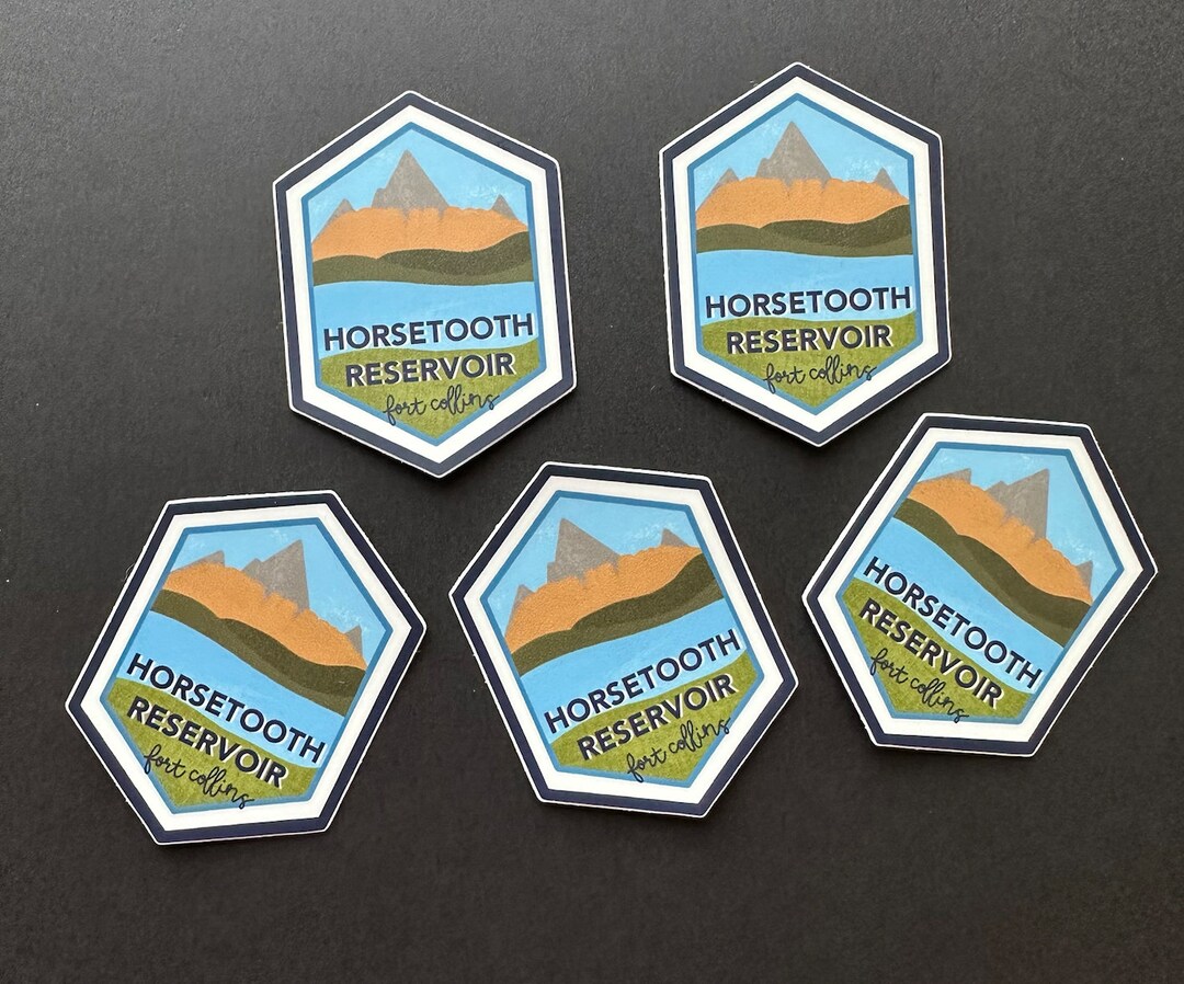 Horsetooth Fort Collins Colorado Waterproof and Dishwasher Safe Sticker ...