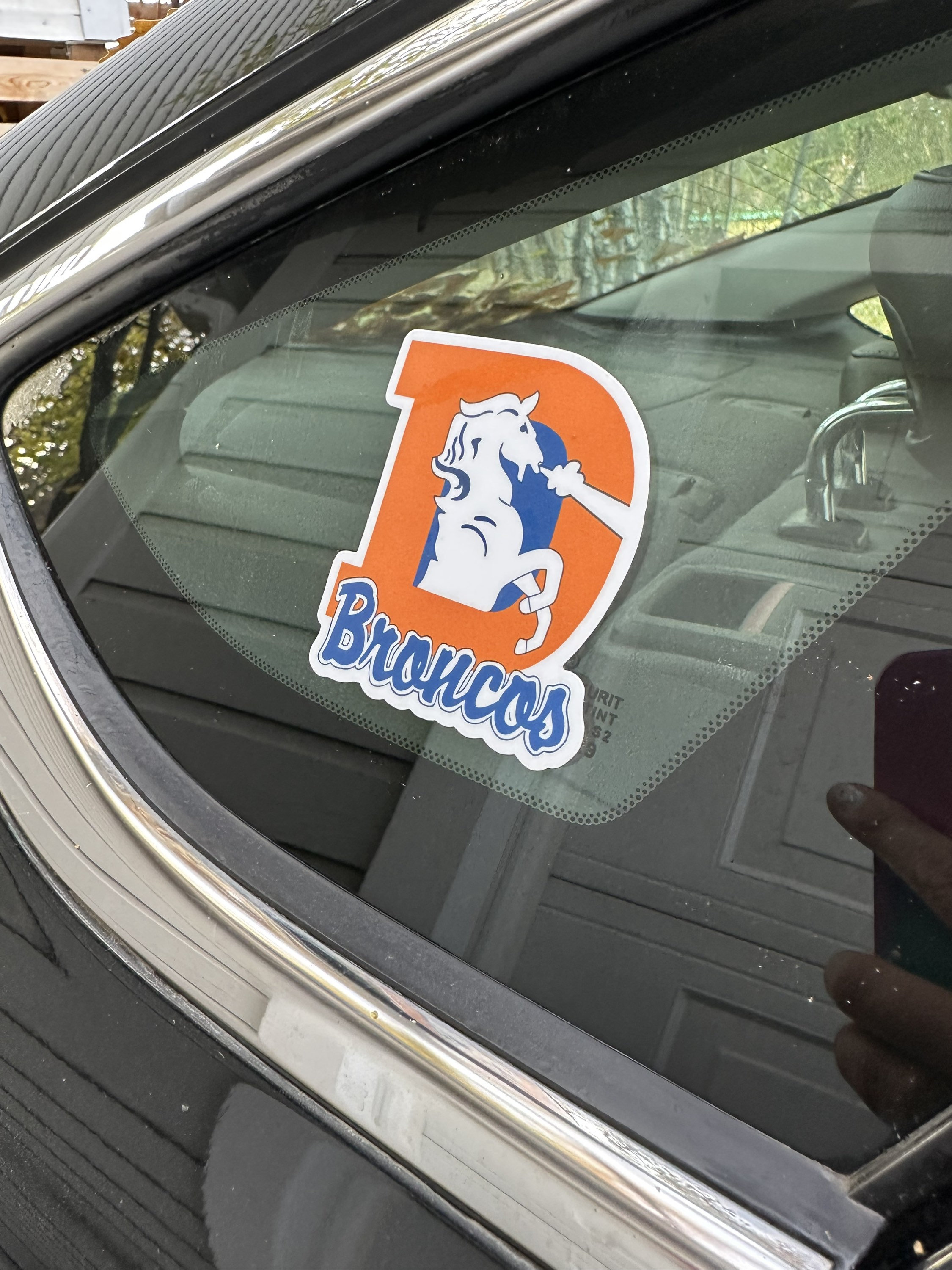 Broncos Retro Waterproof Dishwasher Safe Sticker, Denver Car Sticker ...