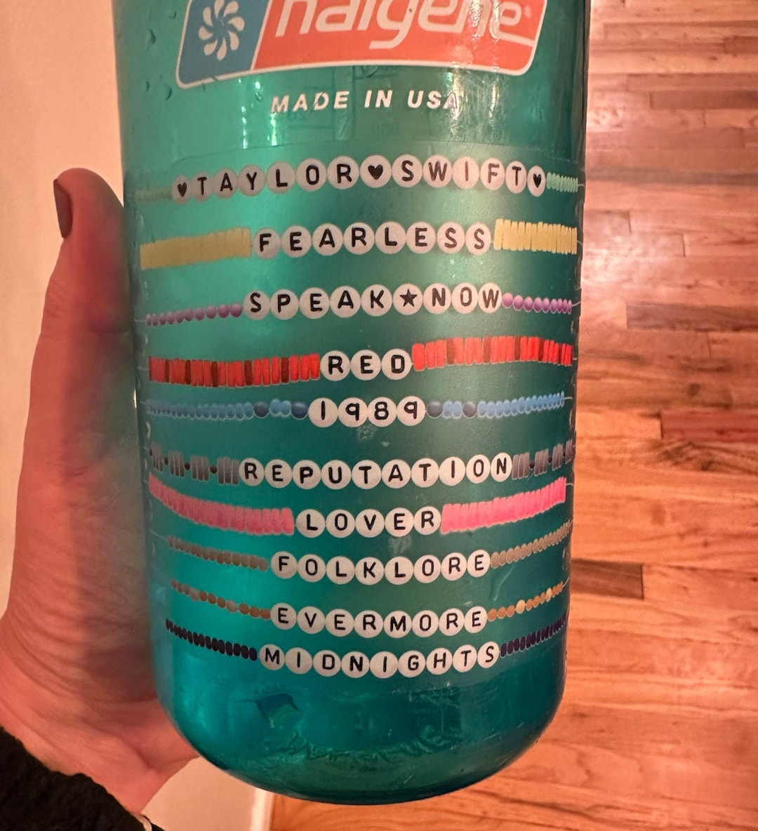 Swiftie Bracelet Sticker, Clear, Waterproof Dishwasher Safe Sticker ...