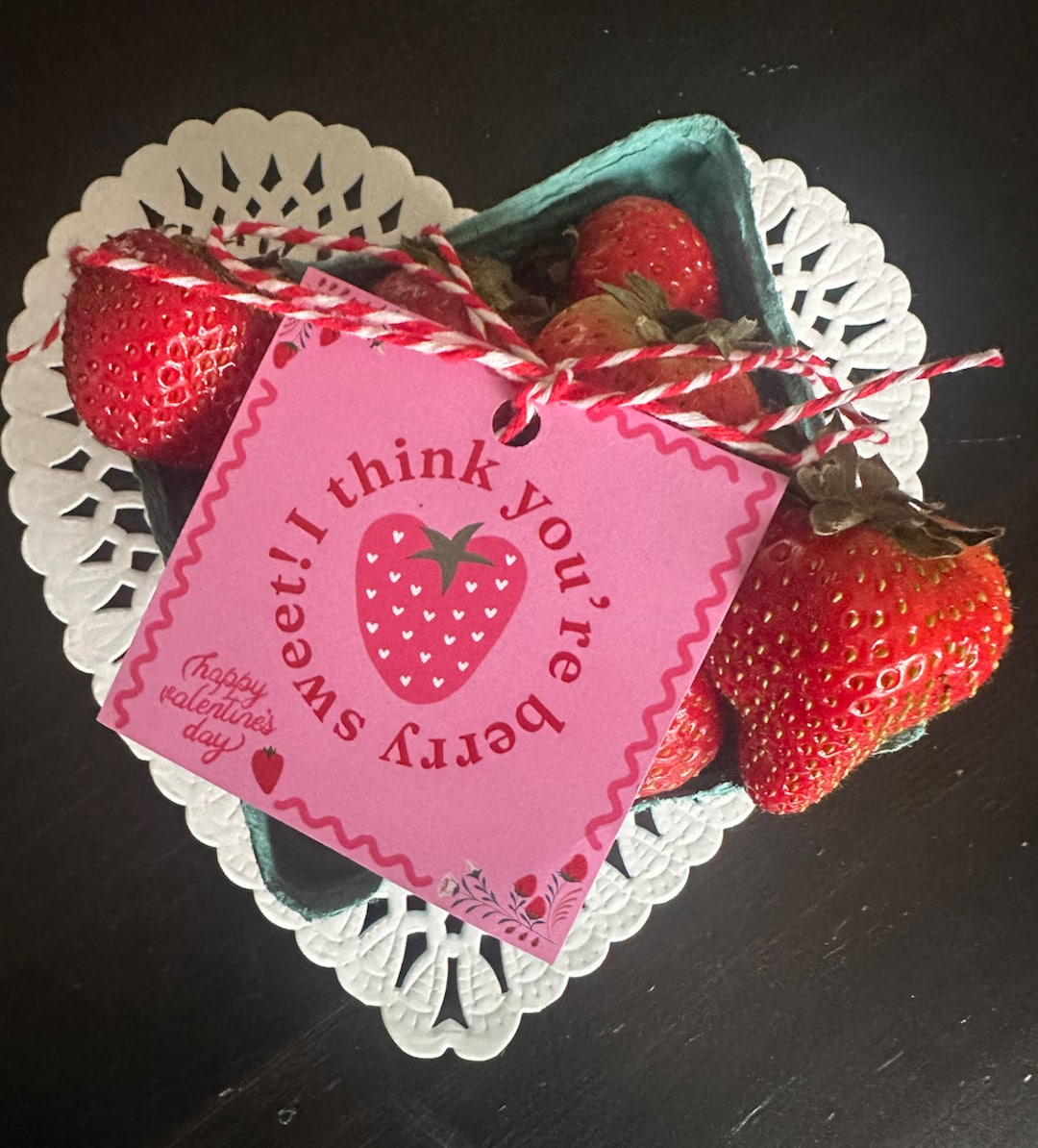 Berry Sweet Valentine Printable, Fruit Snack Valentine Printable ...