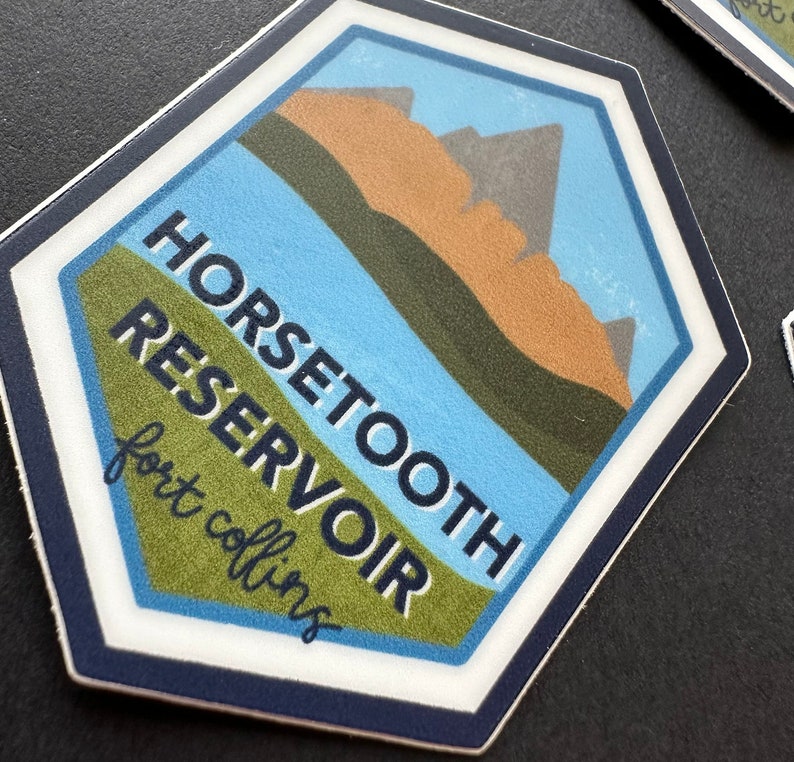 Horsetooth Fort Collins Colorado Waterproof and Dishwasher Safe Sticker ...