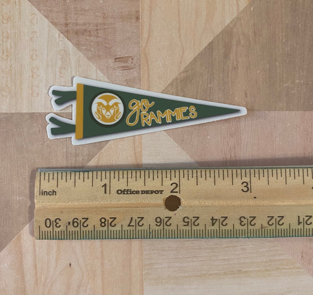Colorado State Ram Pennant Sticker CSU Ram Sticker CSU - Etsy