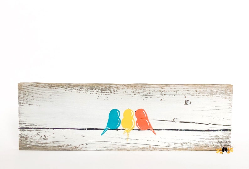 Three Little Birds Wall Art 3 Little Birds Decor for Gallery - Etsy