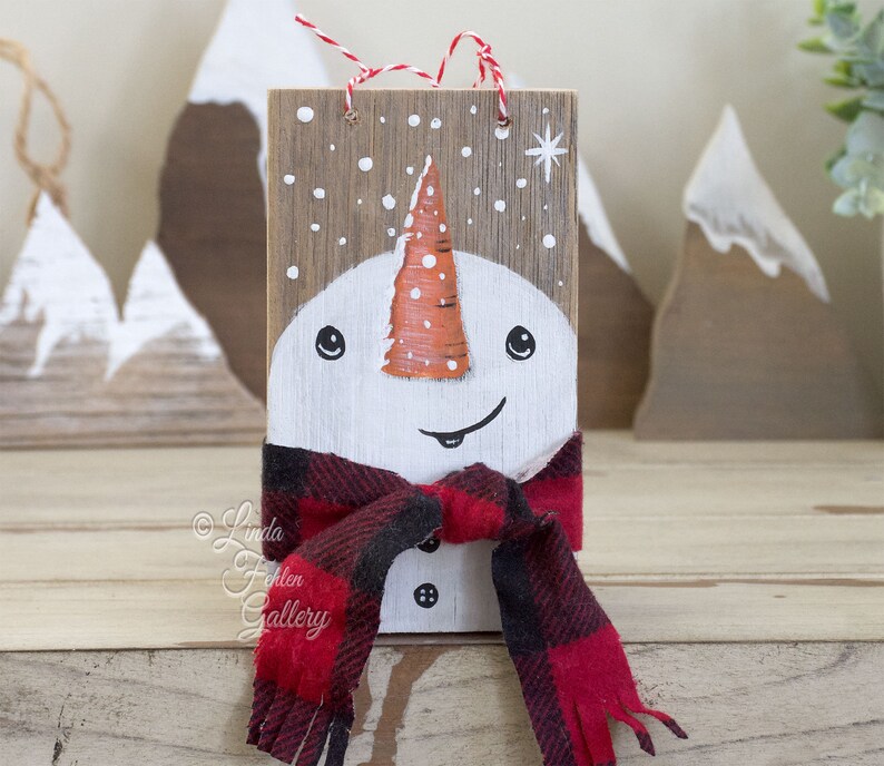 There's Snow Place Like Home Christmas Ornament, Snowman Wood Ornament ...