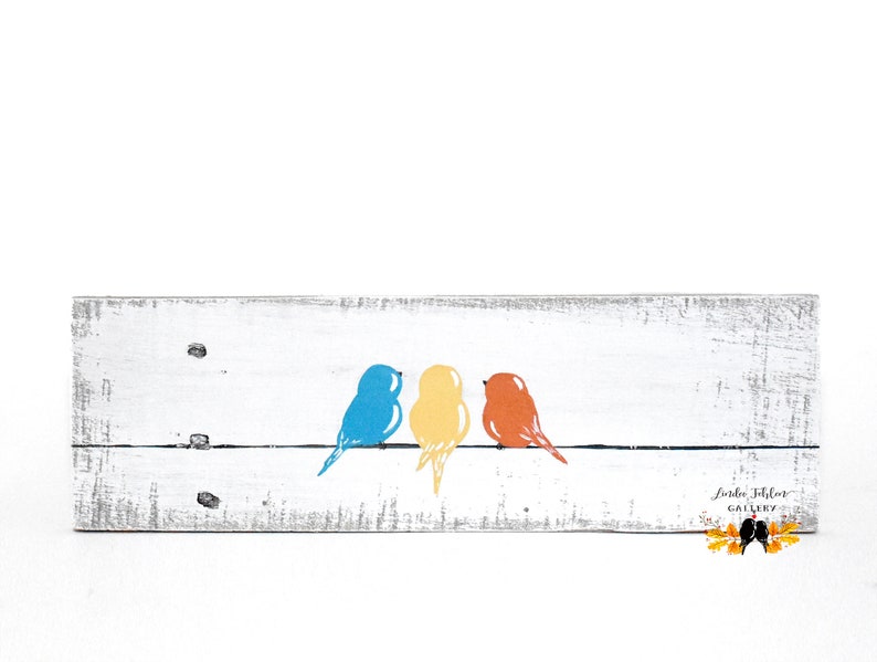 Three Little Birds Wall Art 3 Little Birds Decor for Gallery - Etsy