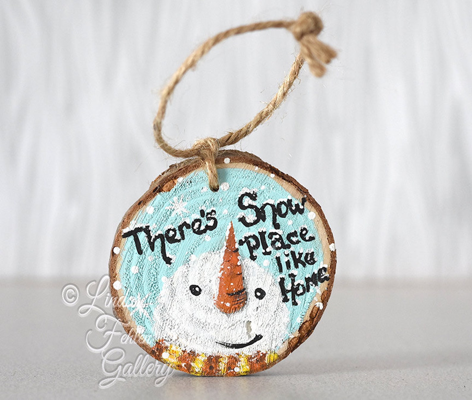 There's Snow Place Like Home Christmas Ornament, Snowman Wood Ornament ...