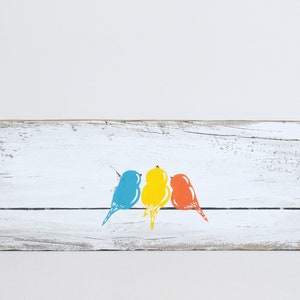 Three Little Birds Wall Art 3 Little Birds Decor for Gallery - Etsy