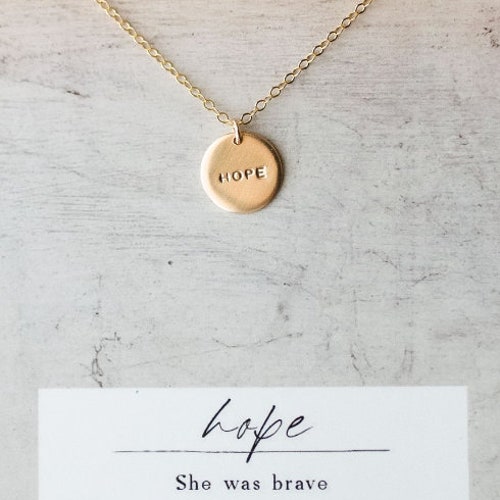 Hope Necklace Christian Necklace Pendant Necklace Bible - Etsy