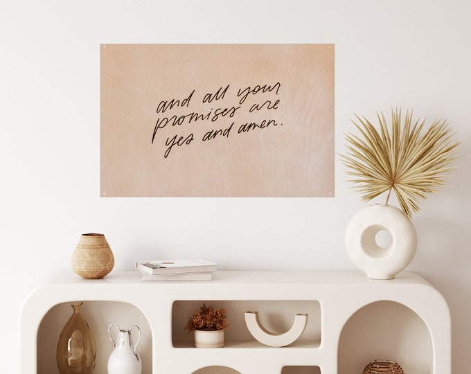 All Your Promises Leather Banner Wall Art Home Decor Sign - Etsy