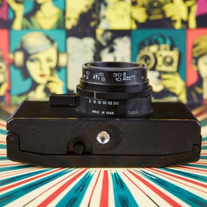 Vintage Camera Cosmic Symbol. Film Camera Smena Symbol. Smena Camera ...