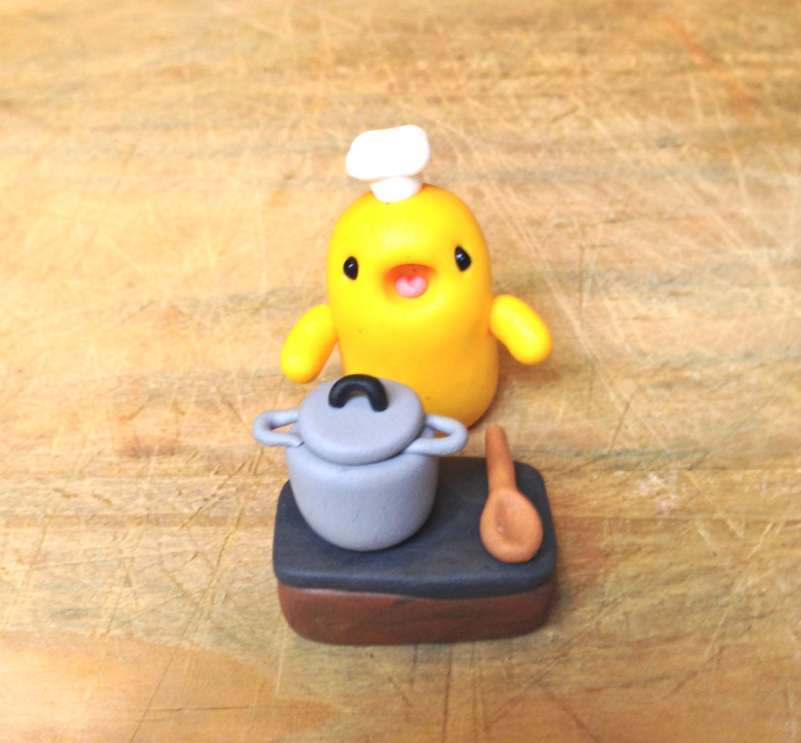 Miniature Cute Little Kitchen Chef Polymer Clay Fimo - Etsy